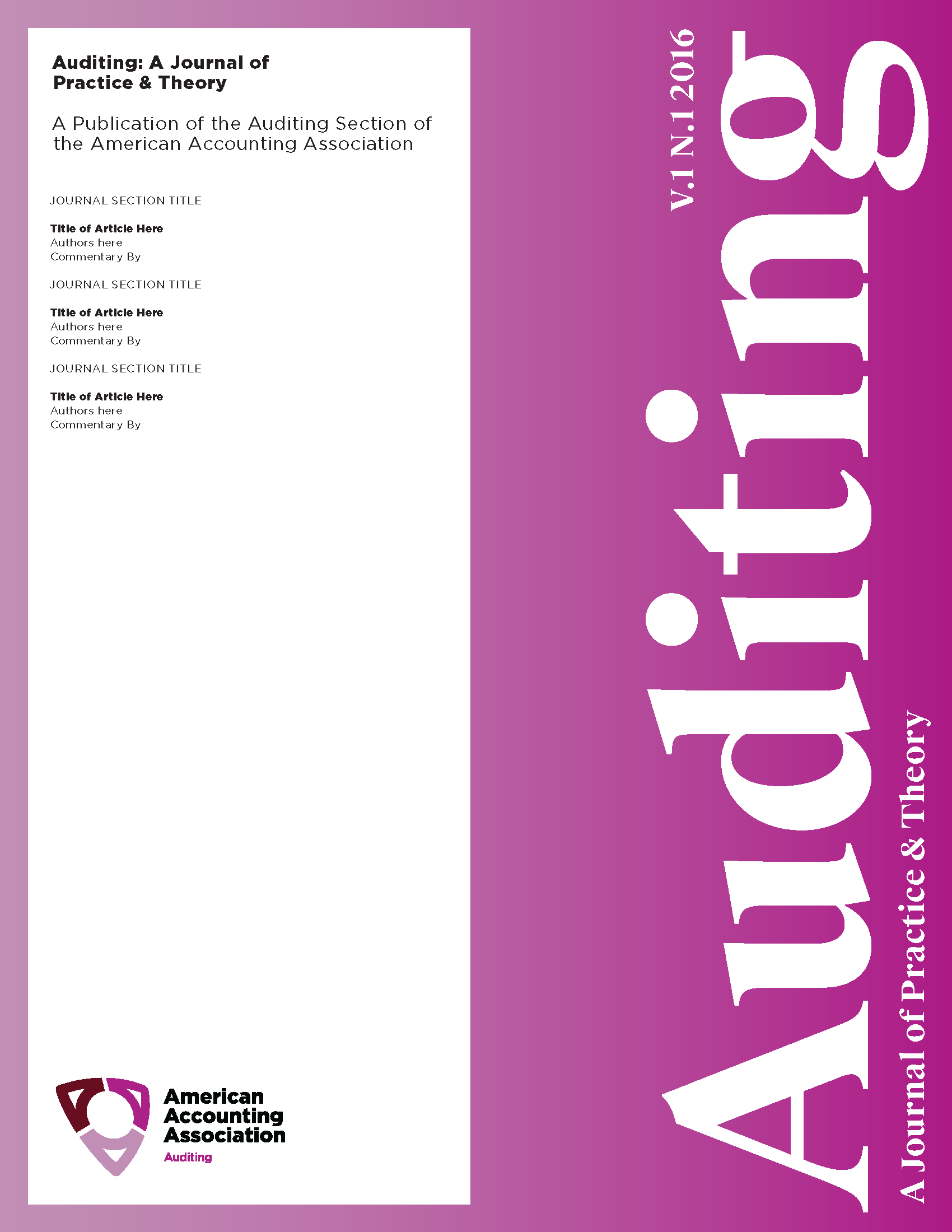 Journals | American Accounting Association